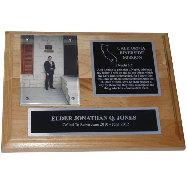 Alder Missionary Plaque - Silver Trim – GoLDS Plaques
