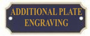 Individual Name Plates - Engraving Only – GoLDS Plaques